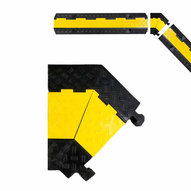 KAB102 Right Turn Rubber Cable Protector – 2-Channel, Modular, Heavy Duty